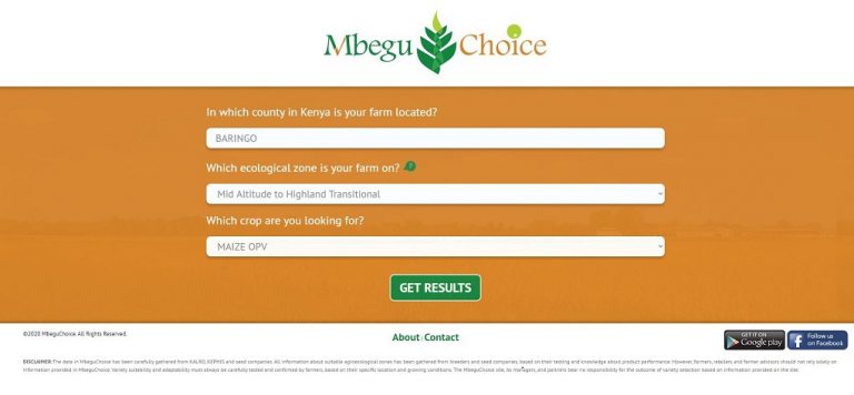 How to use the Mbegu Choice platform for best seeds | Agcenture.com